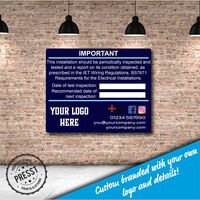 EICR / Periodic Inspection Electrical Stickers Workwear - Stickers ...